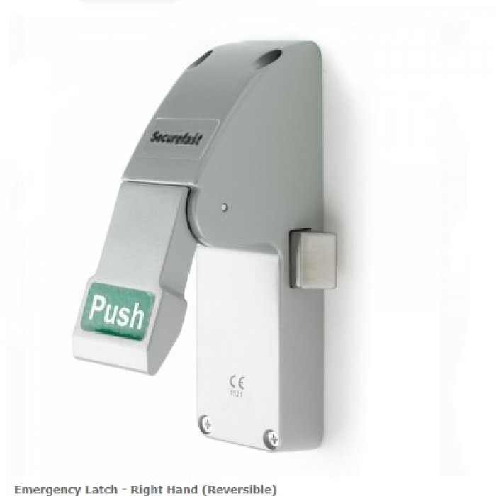 Emergency Push Pad Latch With External Digital Lever Keypad